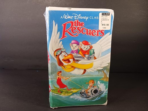 Disney "the Rescuers" VHS Clamshell Black Diamond Edition Rare Sealed Unused Animated Classic Film- Small Tear in Seal - Etsy