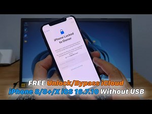 FREE Unlock/Bypass iCloud iPhone 8/8+/X iOS 16.7.10 Without USB (Window)