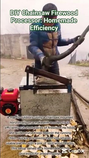 DIY Chainsaw Firewood Processor: Homemade Efficiency