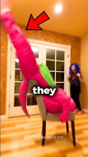 They Did The BARNEY Trend At Home😭