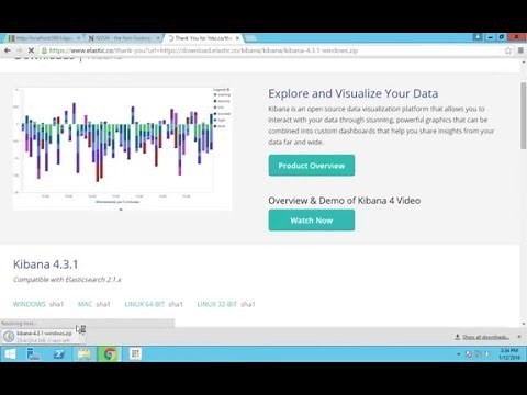 Running Kibana as a service in Windows - ELK Stack - Video 2