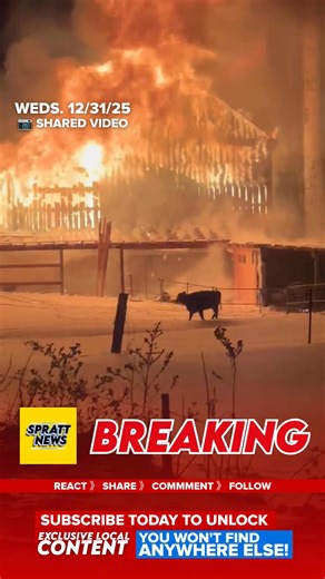 #BREAKING | Fire crews are responding to a fully involved barn fire on Strumlock Road in Poland. | Spratt News