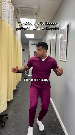 Walking is easy just step left and right while shifting your hips 😂 #fypシ #stretchpad #physicaltherapy