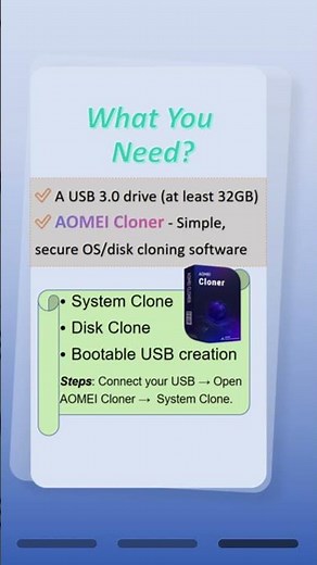 Clone Windows 11/10 to USB to Make OS Portable#clone #windows11 #usb #portable #aomeicloner