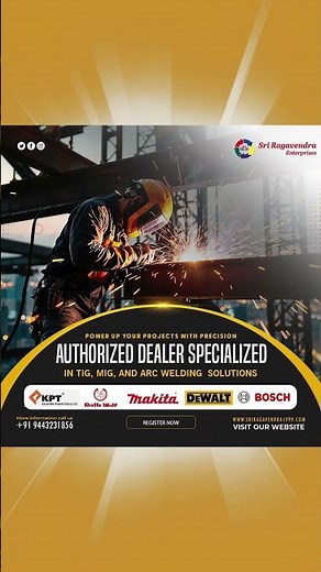 Best Welding Machines & Tools Dealer | Sri Ragavendra Enterprises | TIG | MIG | ARC Solutions