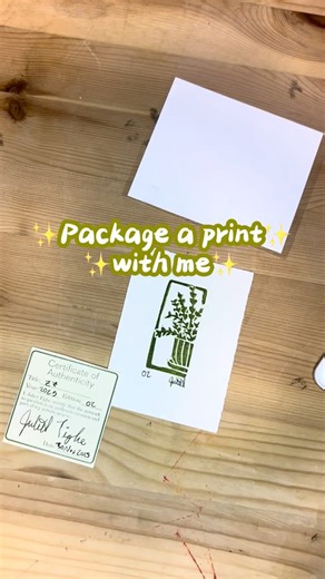 ✨Check out my print packing process! ✨
