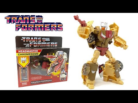 Transformers G1 Retro Reissue Headmaster CHROMEDOME Review