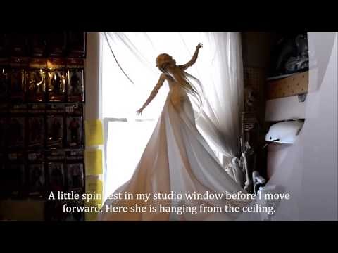 Tutorial on making a Paverpol garden spinner doll OOAK art by LindaE