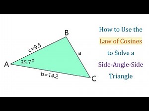 How to Use The Law of Cosines to Solve a SAS Triangle. IN-DEPTH EXPLANATION.
