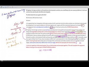 Foreign Workers and Domestic Workers IELTS