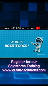 Salesforce AI Agents Tutorial | CRS Info Solutions
