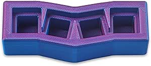 Hyekit 4-Key Switch Tester 3D Printing Process Mechanical Keyboards Testing Tool Mechanical Keyboard Switches Alice Keyboard Appearance, Blue Purple