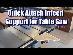 A Clamp on Infeed Table for My Delta Table Saw