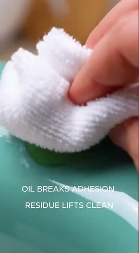 How to remove sticker glue from surface?