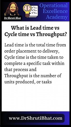 What is Lead time vs Cycle time vs Throughput?