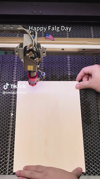 Happy National Flag Day#omtech #omtechlaser #omtechcommunity #omtech100w #omtechlasers #laserengraver #fyp #summer #diy #creality #gift #love #giftideas #flagday #usa #flag