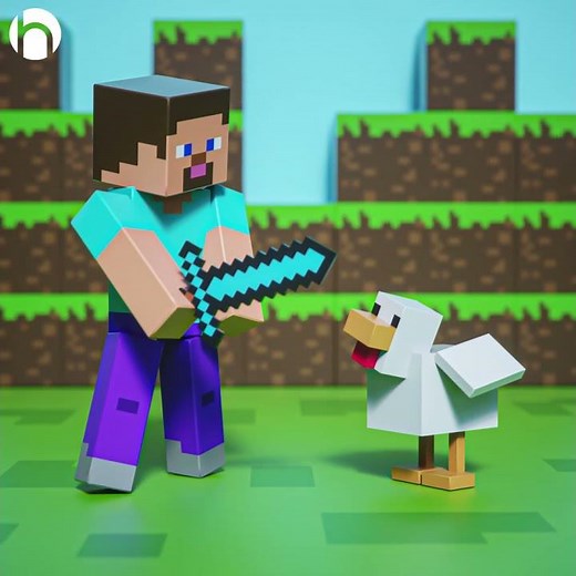 Creating a minecraft scene in cinema4d