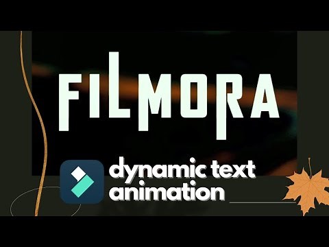 Create Dynamic Text Animation in Filmora