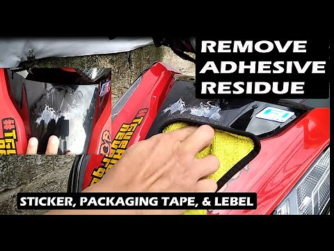 Best way to remove sticky adhesive residue from sticker