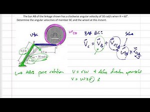Dynamics - Rigid Body relative velocity example 3