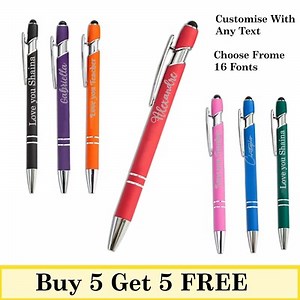 Personalised Pens - Custom Engraved with Your Name or Message - Stylus Pen  | eBay UK