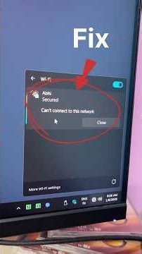 Windows WiFi Can't Connect Fix | Network Won't Connect Problem 2026 | Easy Way
