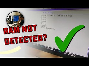 PC RAM Not Detected? Here's the Fix...