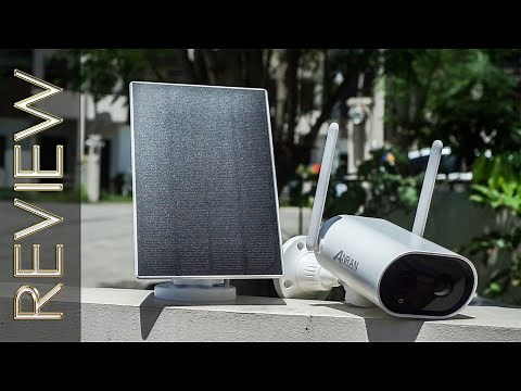 Anran Auto Pan Battery Powered Security Camera with Solar Panel Review