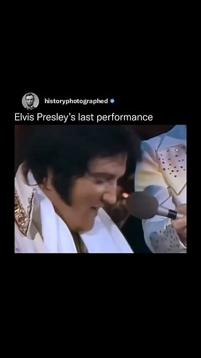 6.1M views · 10K reactions | Elvis Presley’s last performance took place on June 26, 1977, at the Market Square Arena in Indianapolis, Indiana. This concert marked the end of his touring career, showcasing his iconic talent one final time before his untimely death on August 16, 1977. | History In Pictures | Facebook