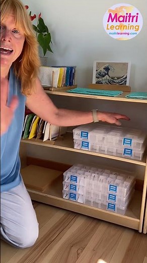 How to set up Montessori movable alphabets on your language shelves #earlylearning #montessori