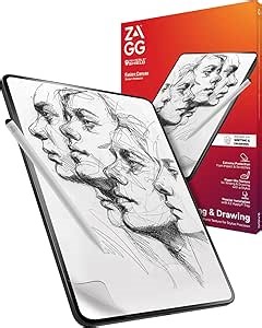 ZAGG Fusion Canvas iPad Air 13" (M3)/ Air 13" (M2) Screen Protector - Matte Paper-Feel Surface for Drawing & Writing - Flexible Hybrid Protection, Scratch & Impact Resistant, Easy Apply