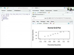 Constructing Histograms and Normal Probability (QQ) Plots in R/RStudio