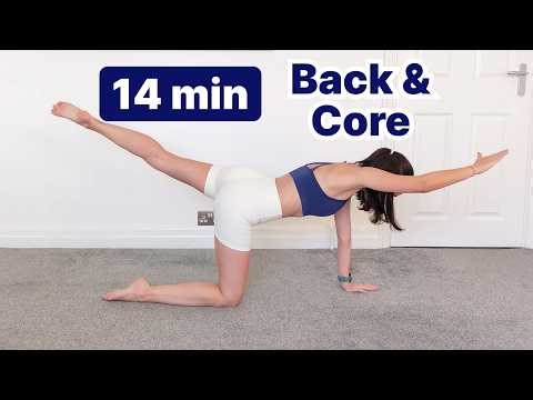 At Home Back & Core Workout | Floor Exercises, No Equipment