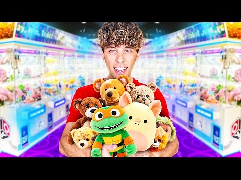 Playing EVERY Claw Machine At Cedar Point! $120 Challenge