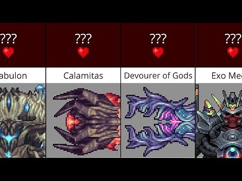 Terraria Calamity Bosses Total Health Comparison