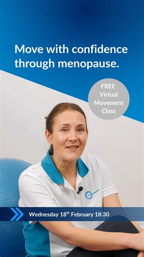 Managing menopause symptoms can feel overwhelming, but you do not have to navigate it alone. Join Heather our expert physiotherapist, for an easy and informative strength-based movement class that fits into your day. Register: https://tinyurl.com/38ecem2d Register now to join online and start investing in your strength and wellbeing throughout menopause. You can attend this as a standalone class or as part of our online Movement Class series (please register for each date separately). If you can
