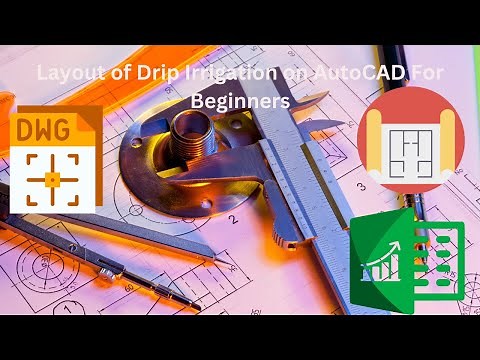 Layout of Drip Irrigation on AutoCAD For Beginners | How to Calculate Head Losses of Drip Irrigation