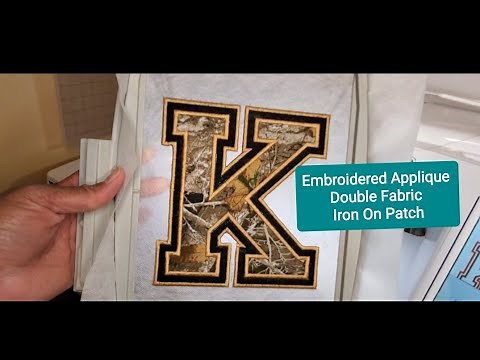 Embroidered Double Fabric Applique Iron On Patch