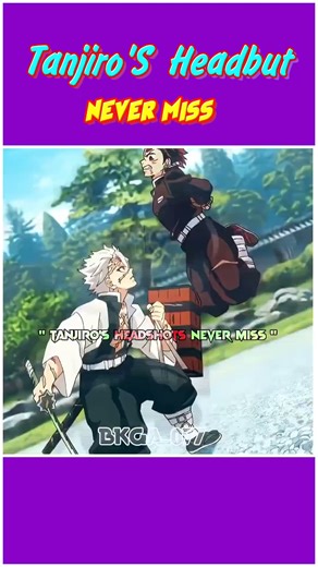 Tanjiro's headshots never miss 🥶🤯,tanjiro head so strong #jaidmeel #tiktok #anime