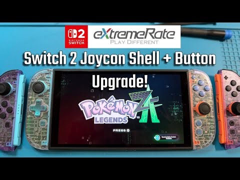 Switch 2 eXtremeRate D‑Pad Shell Install with Clear Shell + New Chrome Buttons 👾