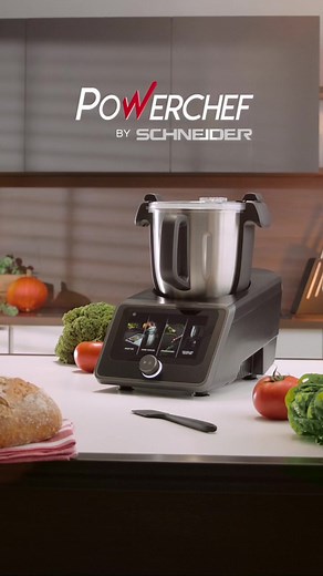 Découvrez PowerChef, le nouveau robot chauffant connecté multifonction qui vous donnera le pouvoir de cuisiner comme un chef ! 🧑‍🍳✨ #schneider