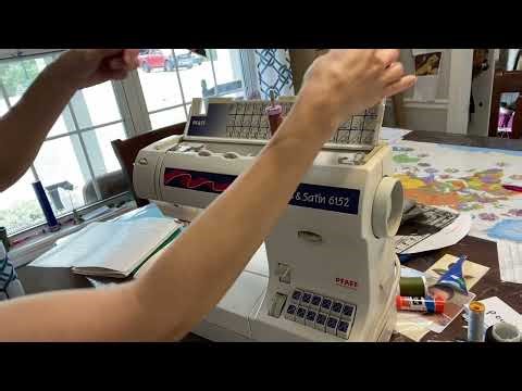 Basic parts on a sewing machine and how to thread a pfaff 6152