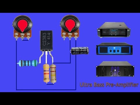 How to make Pre- Powerful Amplifier Bass with C2383 Transistor, No IC, DIY Ultra Bass Amplifier