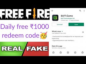 BUFF app real or fake | free google play gift card/redeem code | free fire | Tech Lover DK