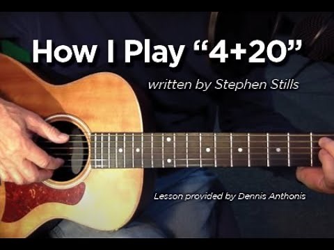 Easier Way To Play Stephen Stills' "4+20." #howtoplay #guitarlessons #travispicking #fingerpicking