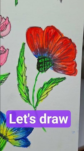 Let's draw together online—we'll create our first drawing step by step. #painting #drawing #art