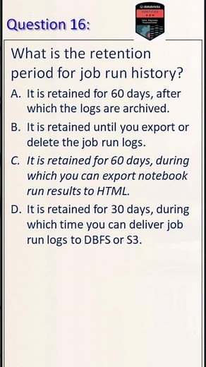 16. databricks professional certification | databricks interview question & answer