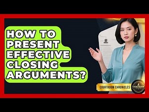 How To Present Effective Closing Arguments? - Courtroom Chronicles