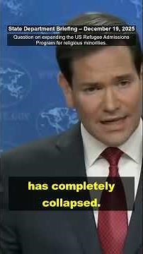 Vetting Failure: Rubio Halts Refugee Admissions Due to Insufficient Security