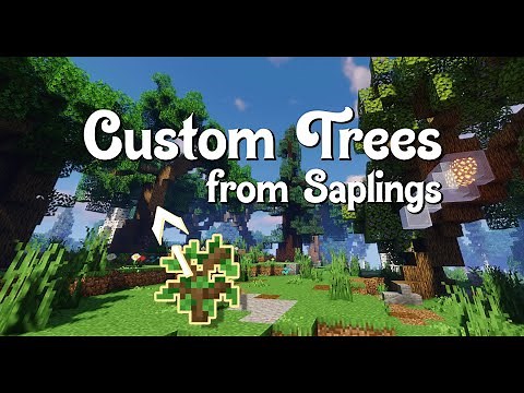 Custom Trees from Saplings - Minecraft Datapack